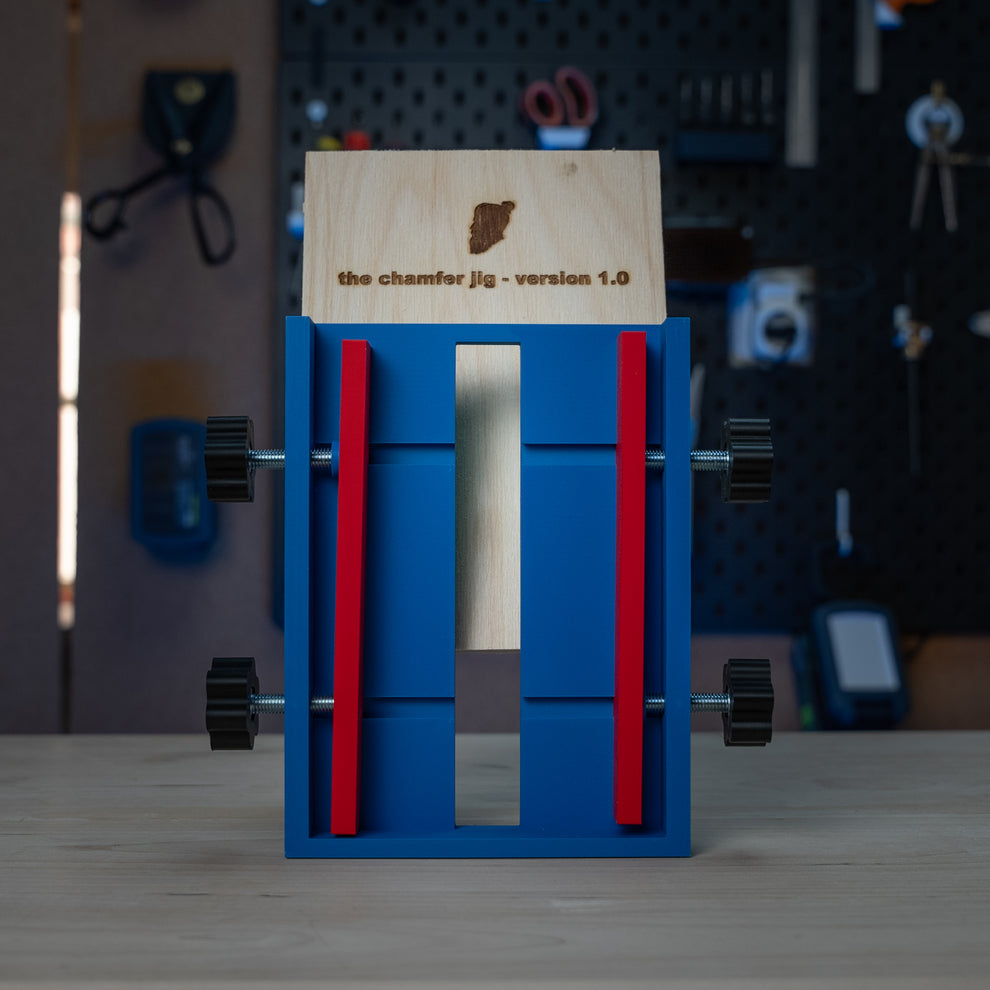 3d print files for Router Chamfer Jig – The Swedish Maker